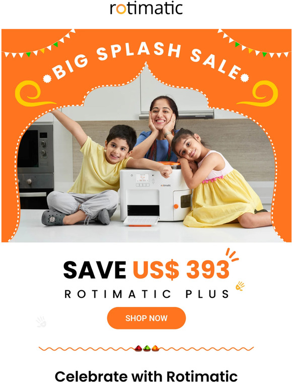 Rotimatic: $393 Off Rotimatic Plus - Surprise Your Family! | Milled