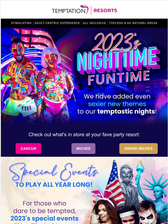 Temptation-experience: 🕺 What’s new this 2023! 💃🏽 Temptation Resorts ...