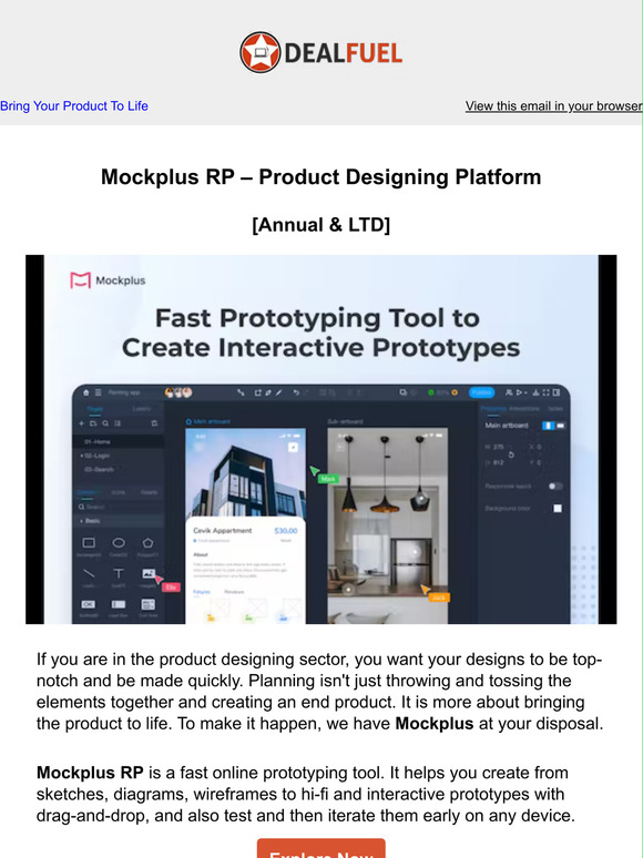 DealFuel: 3000 + Preset UI Elements And Templates | Milled