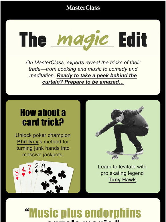 MasterClass: The Magic Edit | Milled