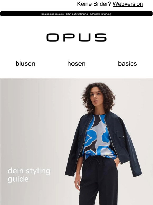 Opus Fashion: Neue Print Styles | Dein Styling Guide | Milled