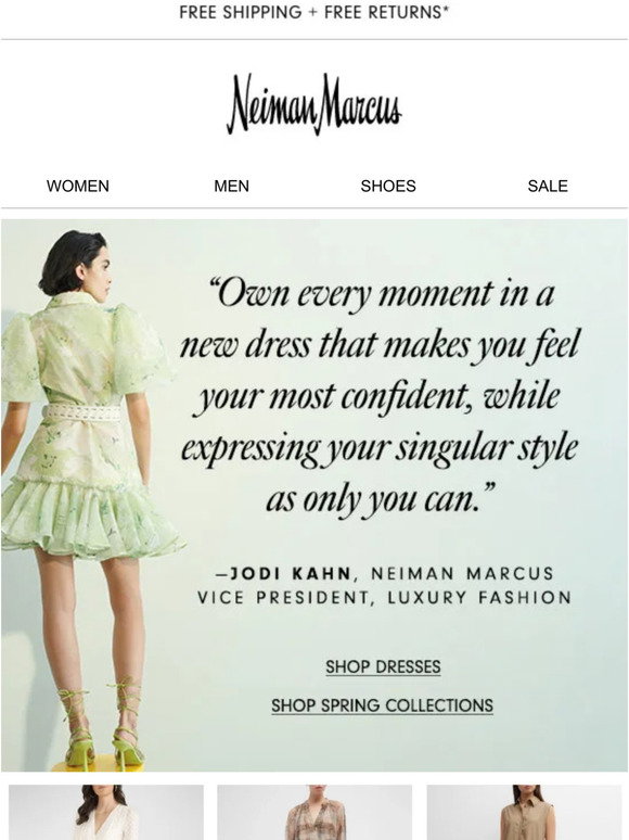 Neiman Marcus: Spring spotlight: Dresses that spark joy | Milled