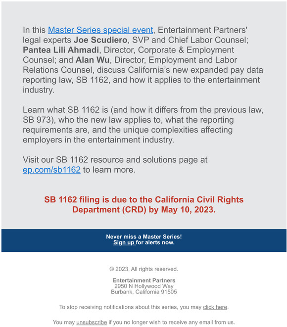 EP: Watch Now | SB 1162: Complying with the new California Pay Data ...