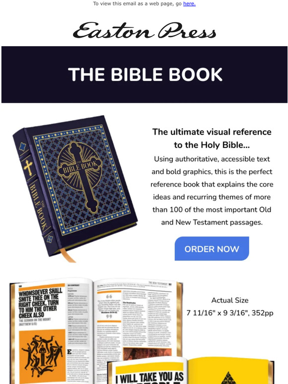 Easton Press: The ultimate visual reference to the Holy Bible | Milled