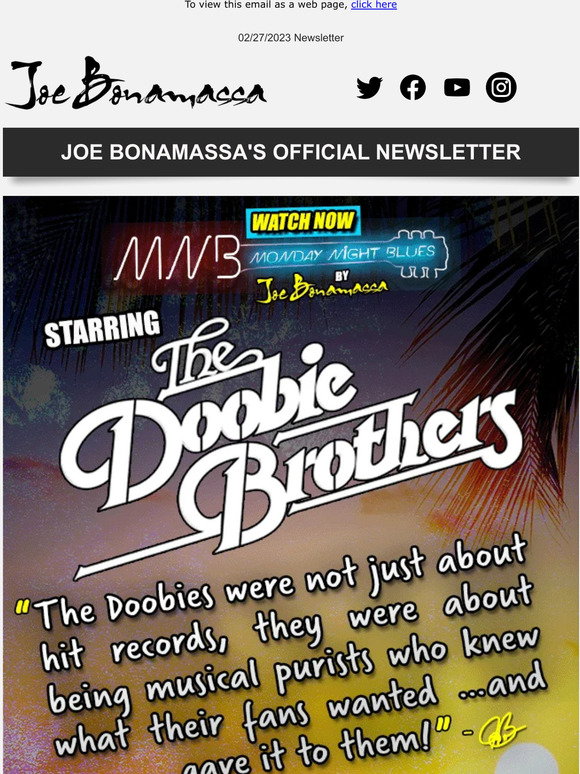 Joe Bonamassa: The Doobie Brothers - "Long Train Runnin'" - Live '81 ...