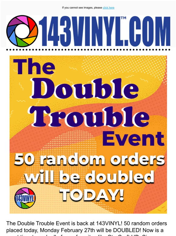 143Vinyl: The Double Trouble Event is Back! | Milled