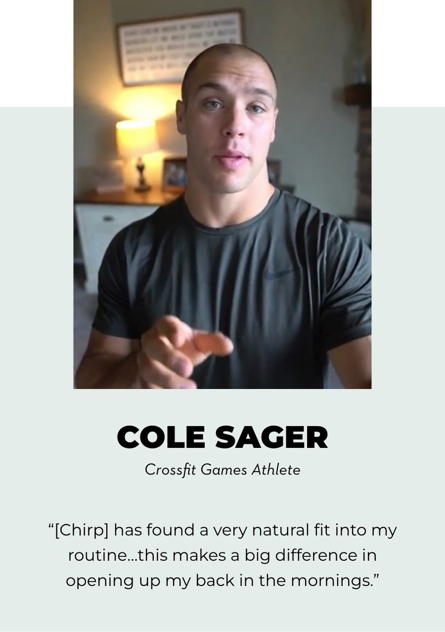 Chirp: Why CrossFit Athlete Cole Sager Swears by Chirp | Milled
