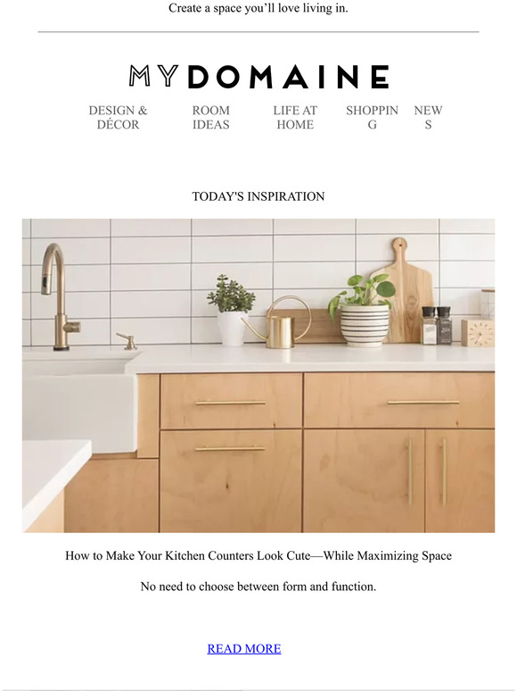 MyDomaine: How to Make Your Kitchen Counters Look Cute—While Maximizing ...