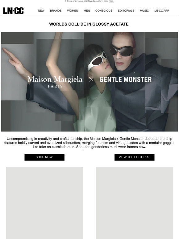 LN-CC: Launch: Gentle Monster x Maison Margiela | Milled