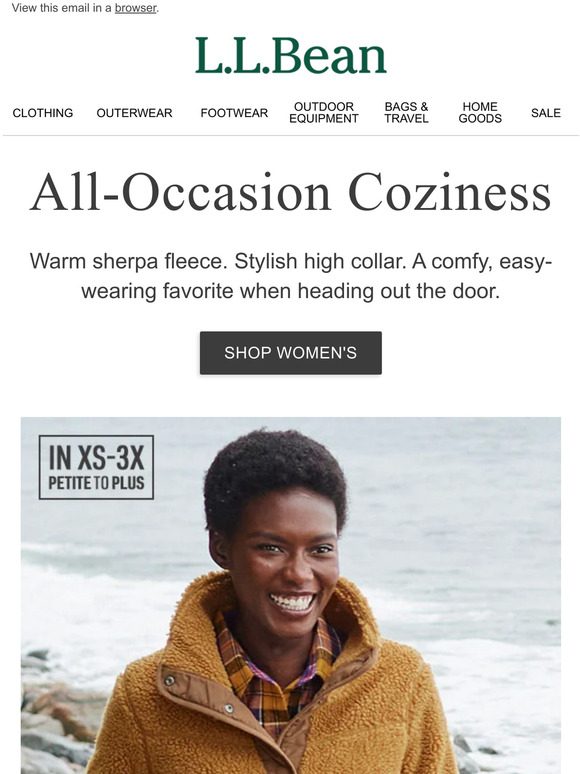 L.L.Bean: Stylish Sherpa Fleece Jacket & Vest | Milled