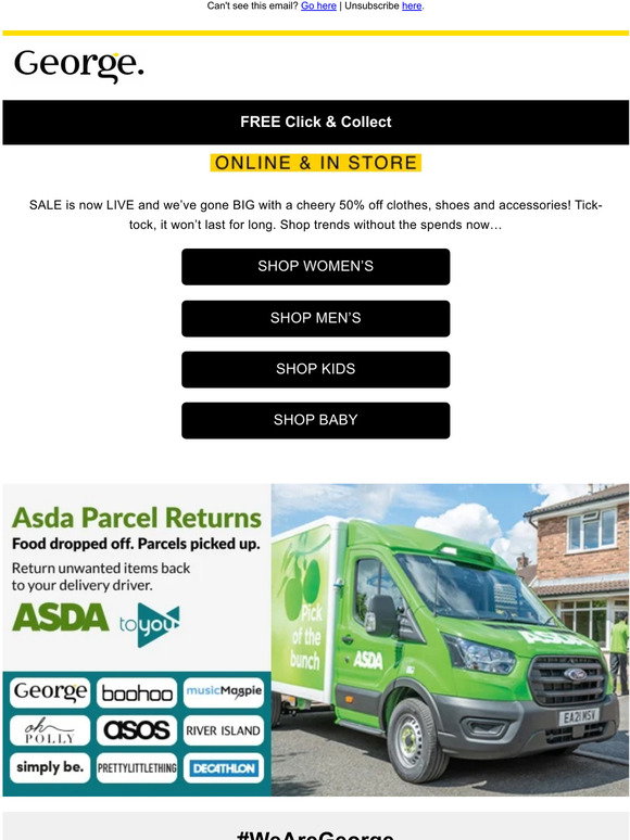 Asda George: 😄 Our sale is HERE 😄 | Milled