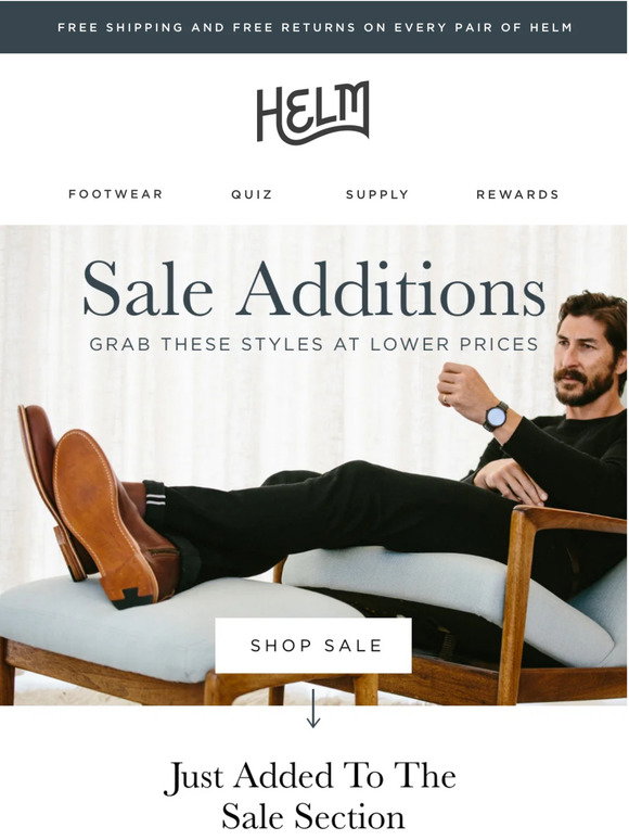 HELM: BACK IN STOCK & NEW SALE STYLES! | Milled