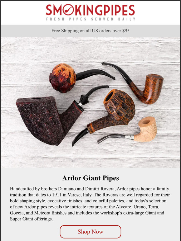 Smokingpipes: Extra-Large Ardor Pipes | Giant and Super Giant Pieces ...