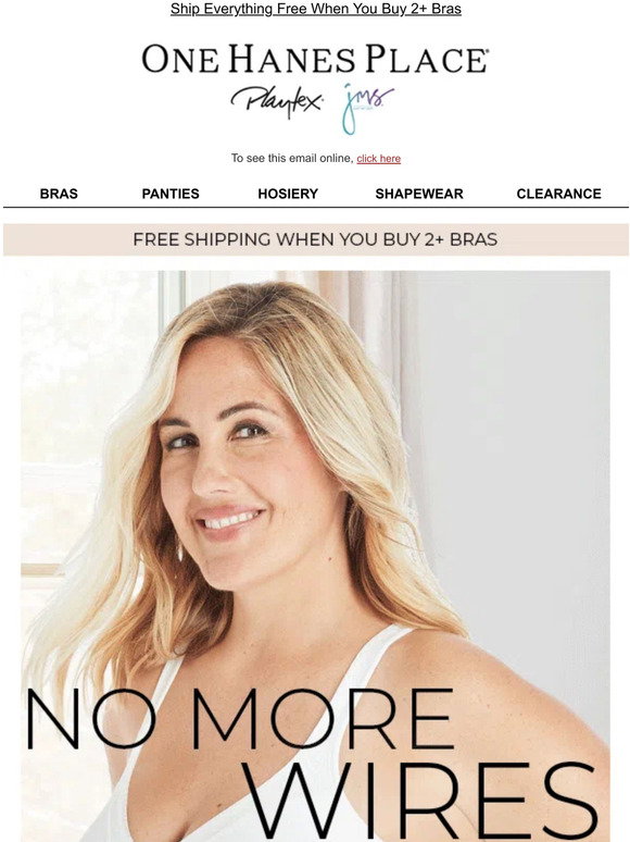 Hanes: Go Wireless! Comfy Bras from $17.99 | Milled