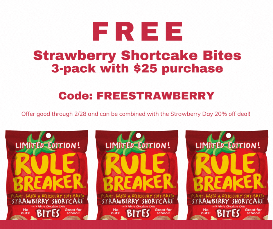 Rule Breaker Snacks: Strawberry Shortcake Bites are BACK! | Milled