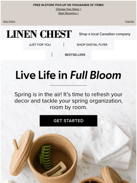 Linen Chest: Essentials to tackle your spring checklist like a pro💪 ...