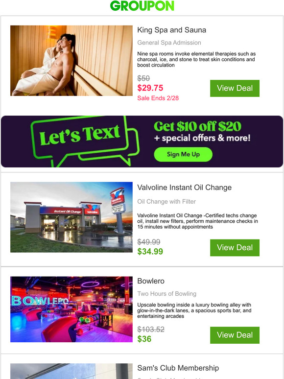 Groupon: General Spa Admission and More | Milled