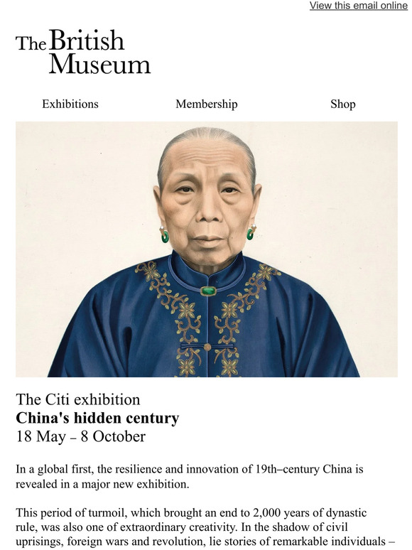 British Museum: Just announced | China's hidden century | Milled