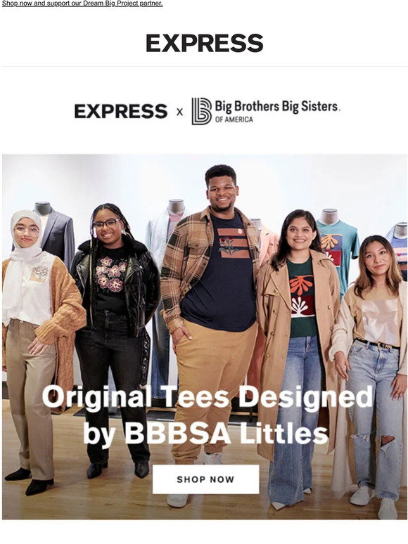Express: NEW original tees designed by BBBSA Littles | Milled
