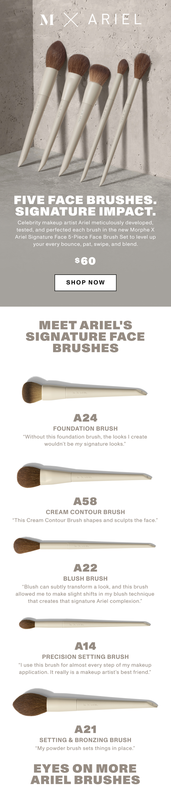Morphe: Developed, tested & perfected by Ariel. | Milled