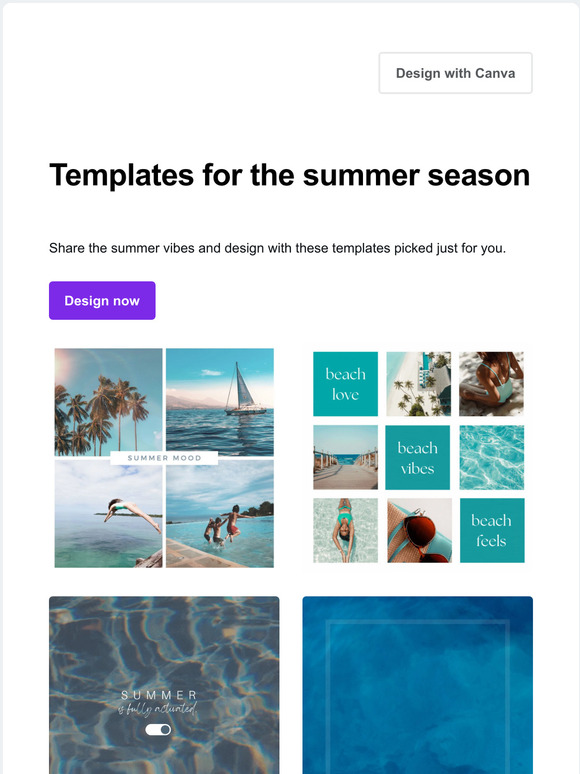 Canva: Templates to celebrate your summer ☀️ | Milled