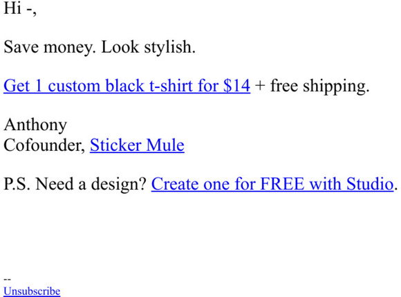 Sticker Mule: Custom t-shirts | Milled