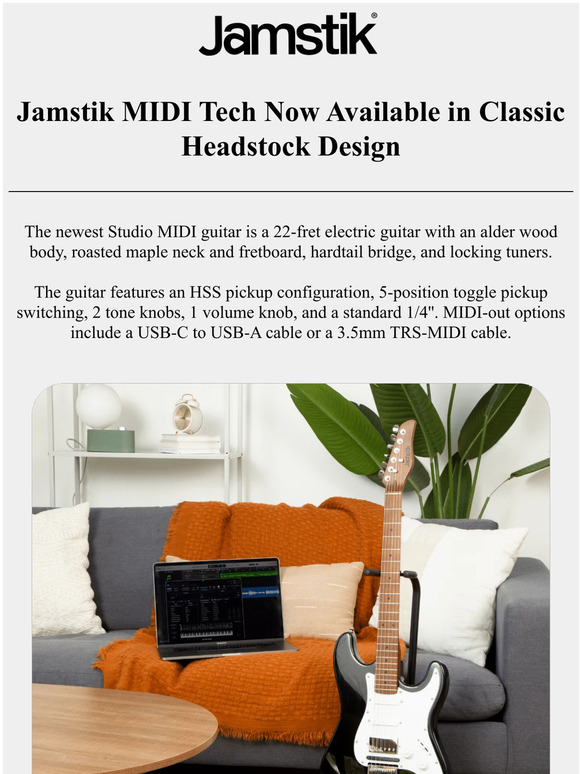 Jamstik: New Jamstik with Classic Headstock Design | Milled