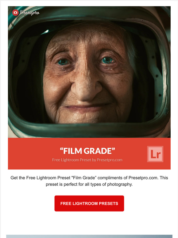 Presetpro Lightroom Presets: FREE Lightroom Preset "Film Grade" | Milled