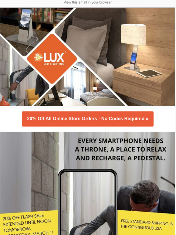 LUX LED Lighting: Thrones for Smartphones 😏 | Milled