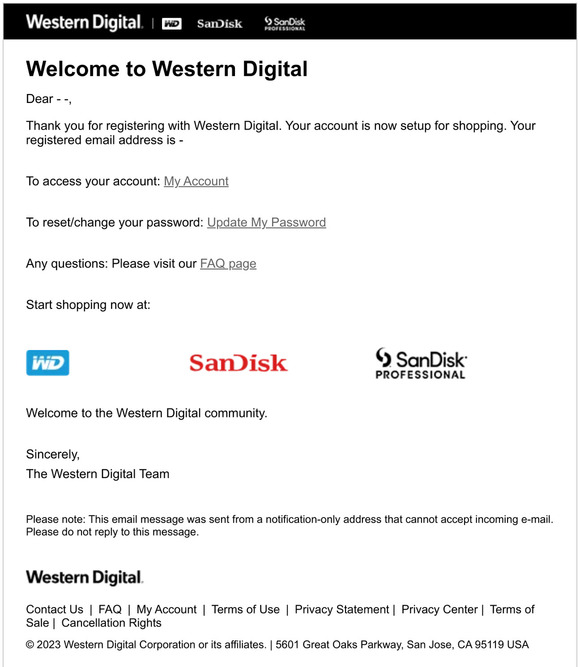 Western Digital: ﻿Customer Registration | Milled