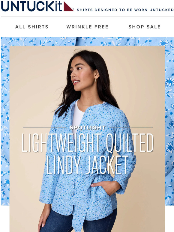 UNTUCKit: Introducing The NEW Blue Lindy Jacket 💙 | Milled
