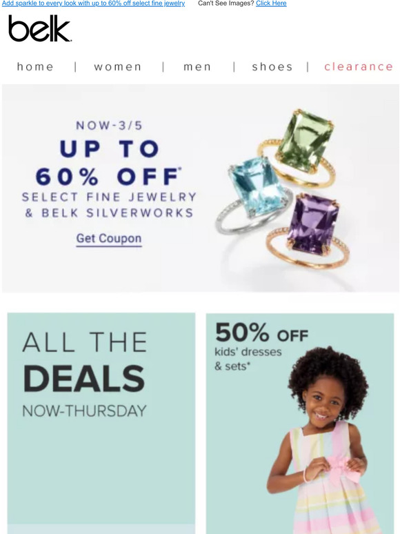 Belk: In with the new! 🤩 Up to 50% off spring fashion, home & more | Milled
