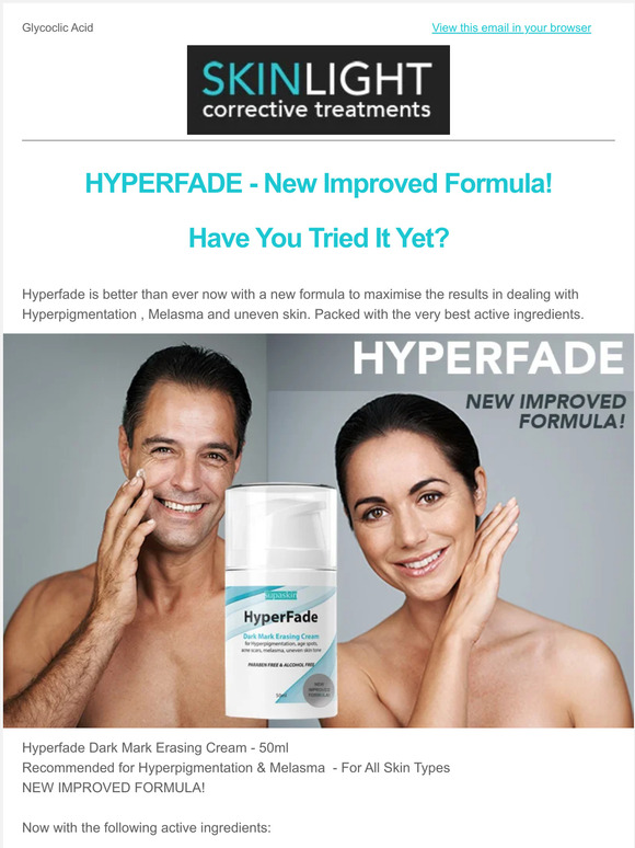 SkinLight: New Improved Hyperfade For Dark Marks & Uneven Skin | Milled