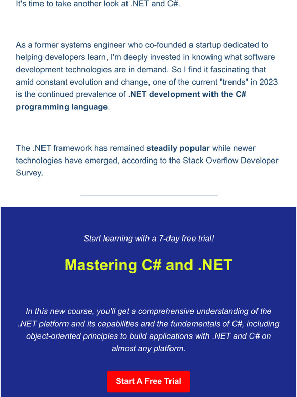 Educative: Are C# and .NET still relevant? | Milled