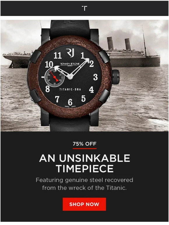 Touch of Modern: ⌚ A Watch Hewn From Titanic Steel? | Milled