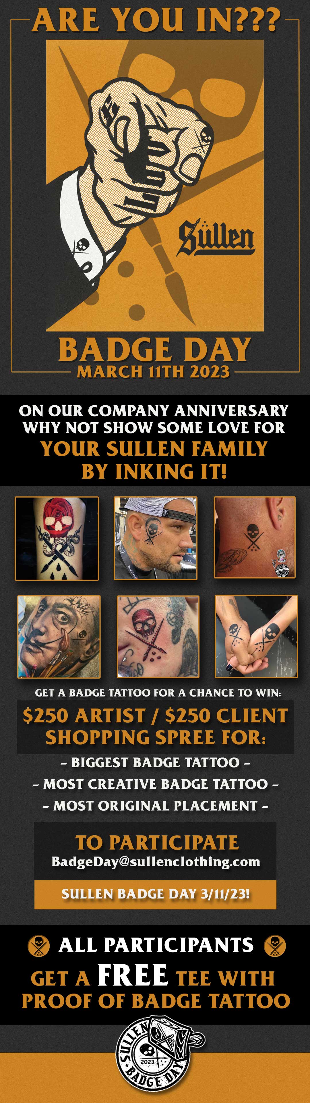 Sullen Clothing: Sullen Badge Day Tee #1 is here 🔥 | Milled