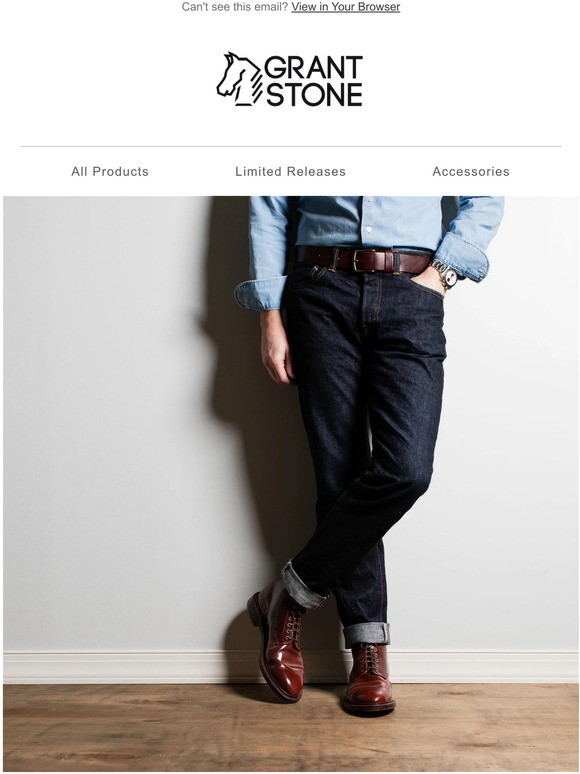 Grant Stone: Pre-Order: Garnet Shell Cordovan | Milled