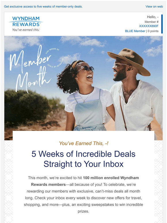 Wyndham Hotels: Member Month Is Back & Better Than Ever! | Milled