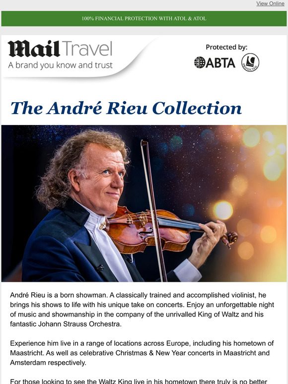 Daily Mail Experiences: The André Rieu Collection | Milled