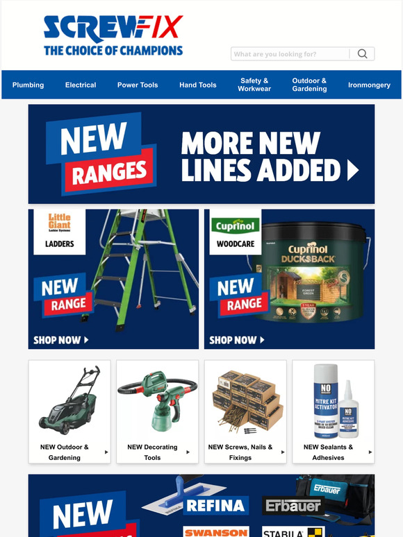 Screwfix: NEW From Little Giant, Fein, Van Guard & More | Milled