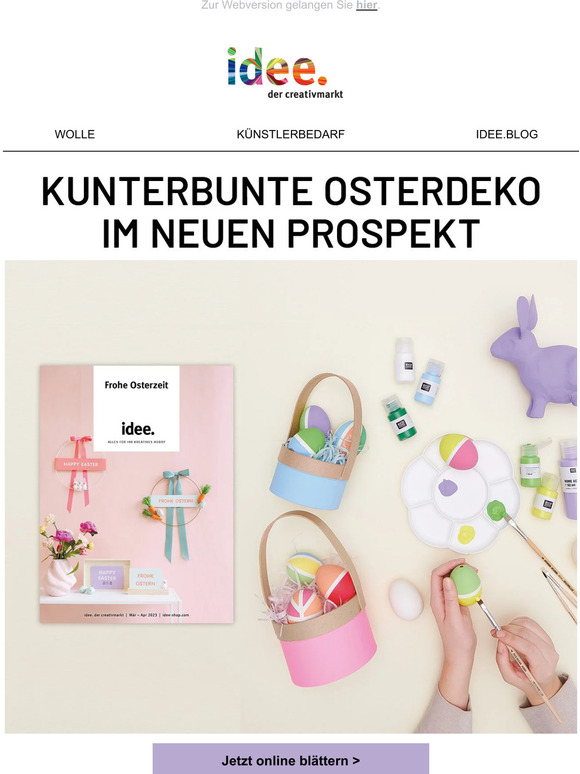 idee. der Creativmarkt: Neuer Prospekt 🌷 neue Kreativideen | Milled