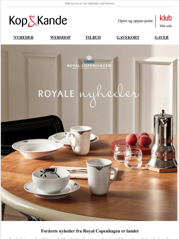 Kop & Kande: NYHEDER | Royal Copenhagen 💙 | Milled
