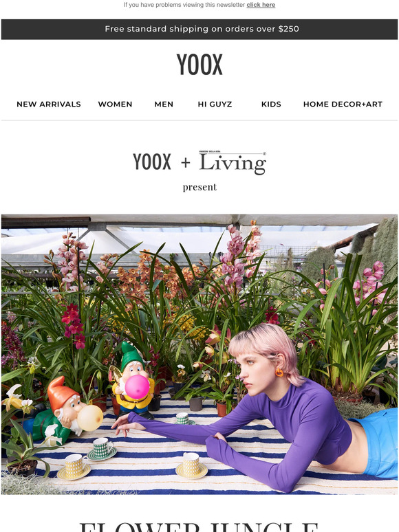 YOOX: Flower Jungle! The new photoshoot from Living Corriere della Sera ...