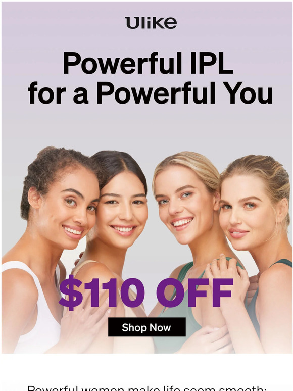Ulike: Celebrate International Women's Day with $110 OFF | Powerful IPL ...
