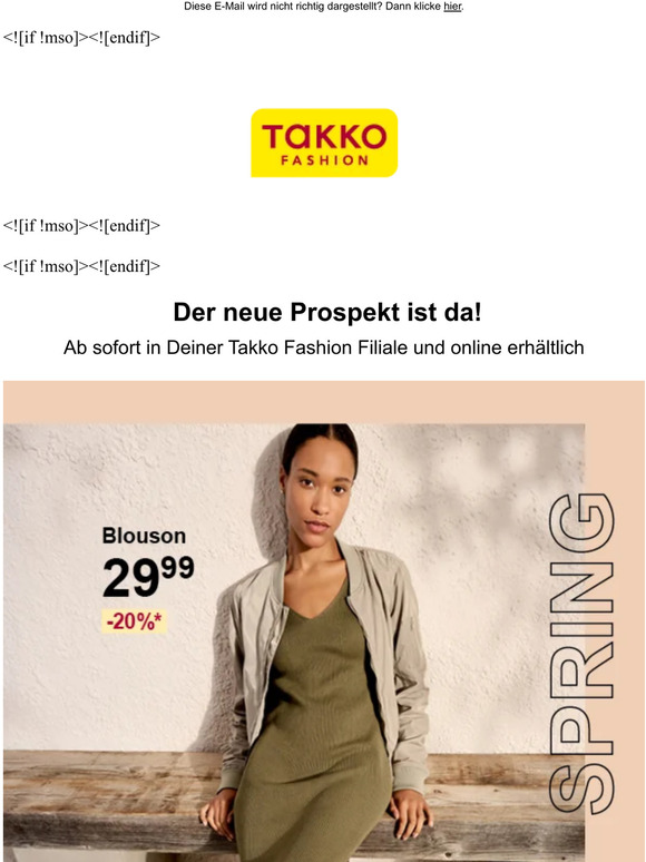 Takko Fashion: Unser neuer Prospekt ist da: Entdecke frische Looks ...