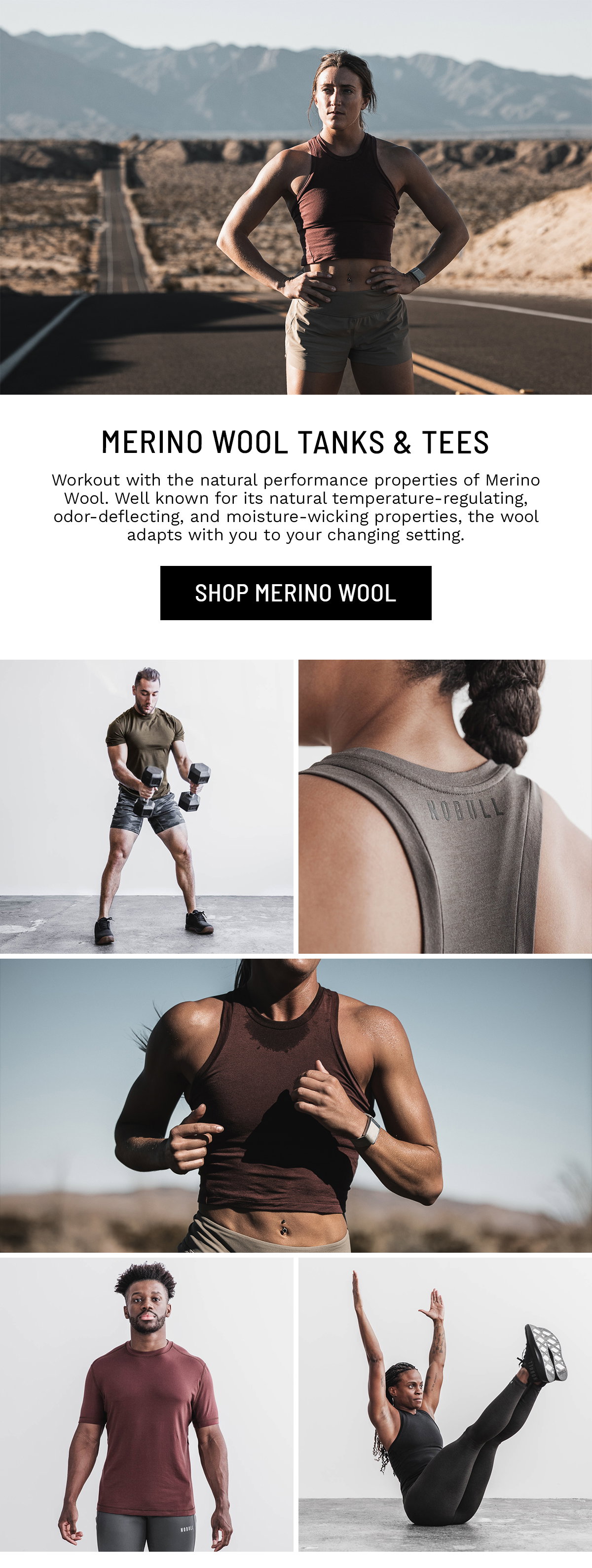 NOBULL: Merino Wool Tanks & Tees. | Milled