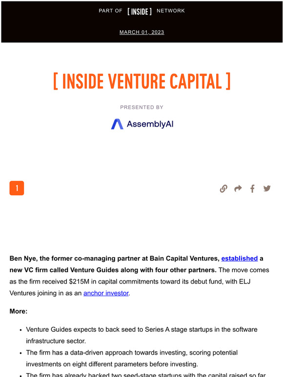 Inside: Ex-Bain Capital partner establishes new VC firm / Chroma ...