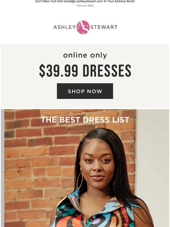 Ashley Stewart: Best Dress List: Must-have maxis | Milled