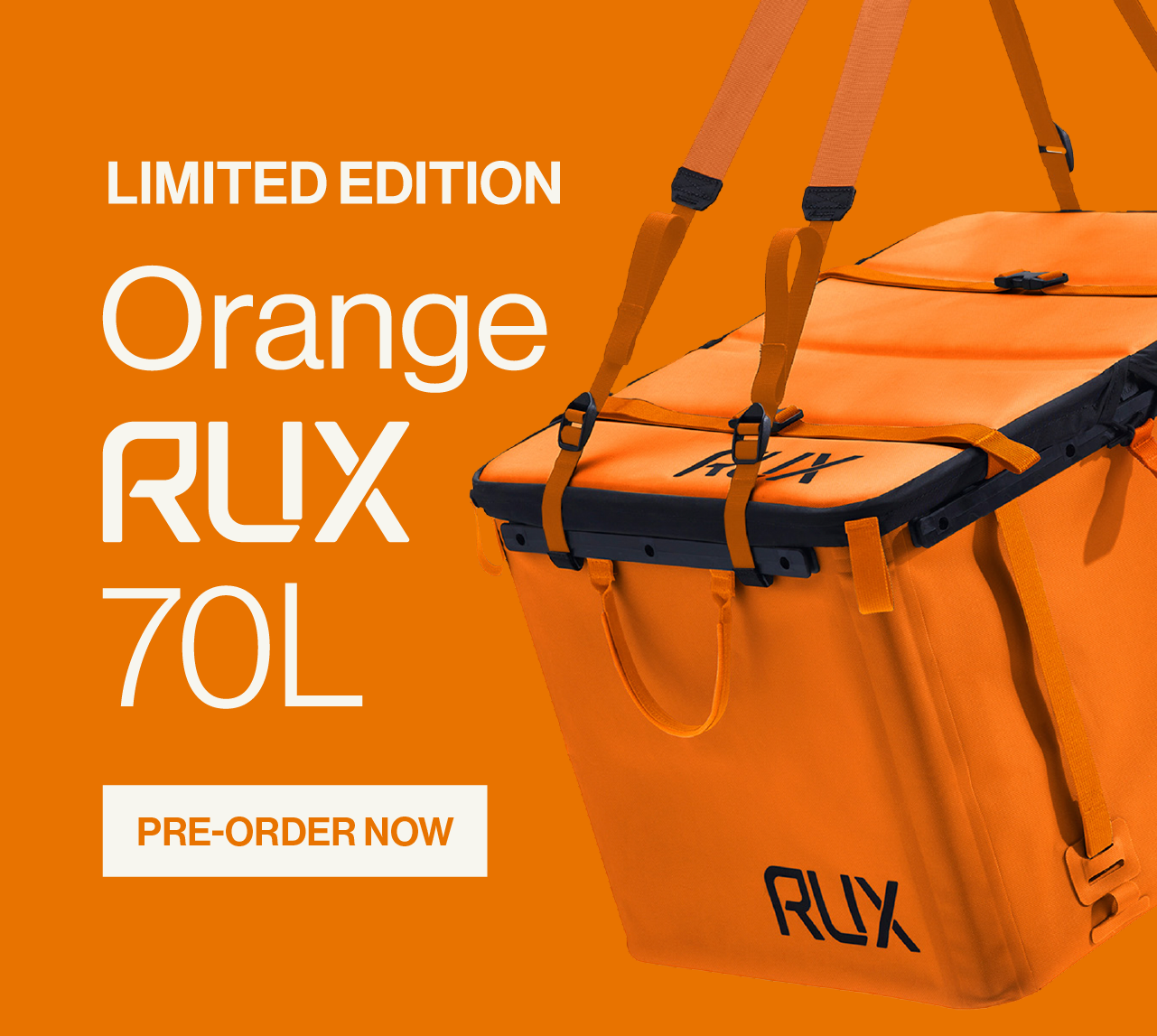 RUX: New 70L Color: Limited Edition Orange! 🟧 | Milled