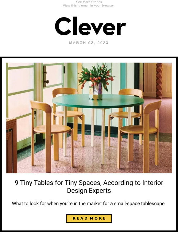 Architectural Digest: Small dining tables for equally small spaces | Milled